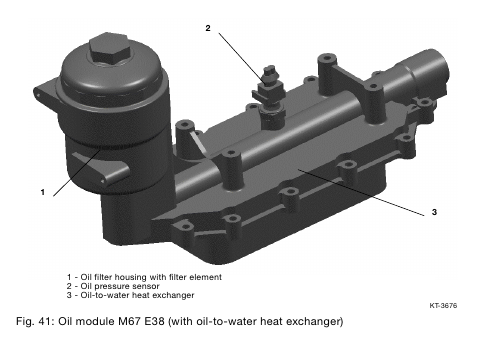 M57/M67 - Oil filter with integrated oil-to-water heat exchanger ...