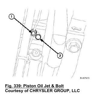 6.4L 392 HEMI V-8 - JET, PISTON OIL COOLER - INSTALLATION - Diesel ...